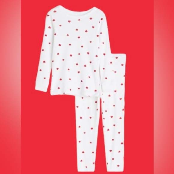 H&M | Pajamas | Nwt Hm Pajama Set Hearts | Poshmark